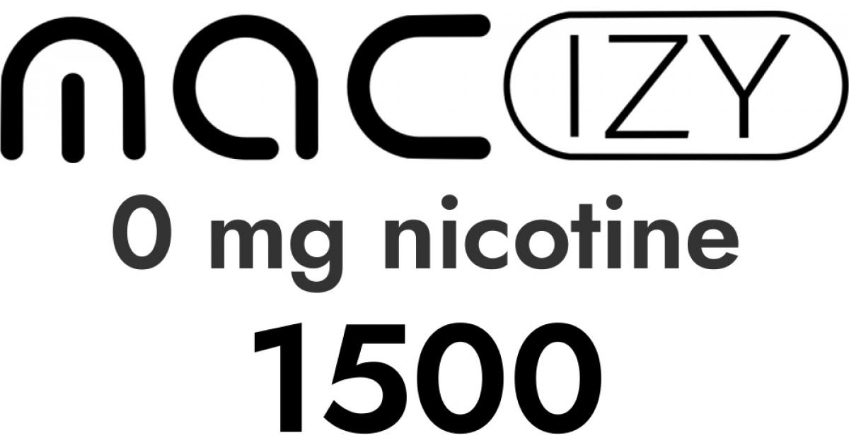 Купить одноразовые электронные сигареты MAC IZY 1500 без никотина в ...